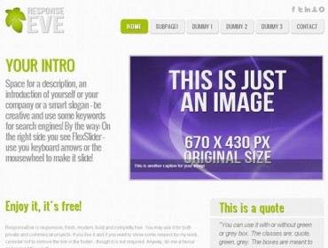 100 Absolutely Free Responsive HTML5/CSS3 Website Templates - Designbeep