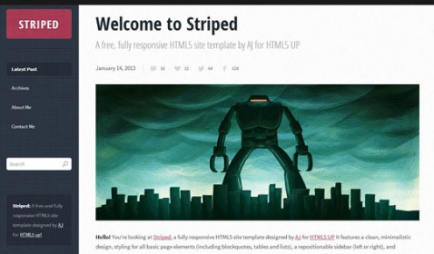 100 Absolutely Free Responsive HTML5/CSS3 Website Templates - Designbeep