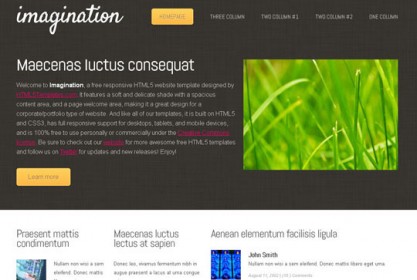 100 Absolutely Free Responsive HTML5/CSS3 Website Templates - Designbeep