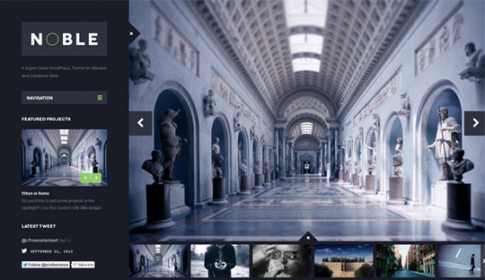 WP Theme Of the Day #31 – Noble – A Super Clean WordPress Theme ...