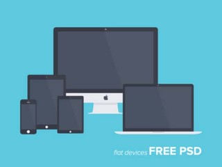 23 Free Flat/Minimal Device Mockups [PSD] - Designbeep