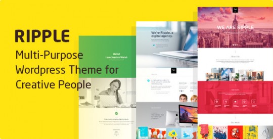 WP Theme Of the Day #132 – Ripple – Multi Purpose Theme For Creative ...
