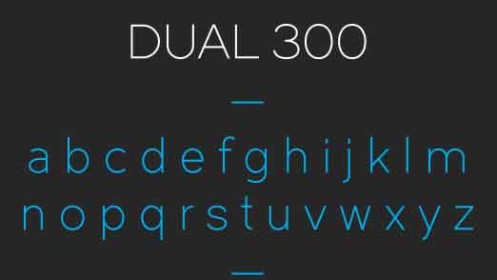 Free Font Of The Day : Dual 300 - Designbeep