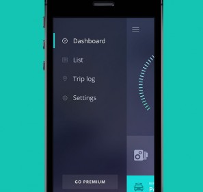 Mobile App Design Inspiration - Speedometer - Designbeep