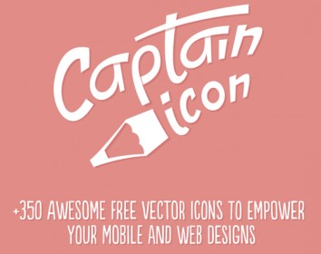 Free Download : Captain Icon 350 Vector Icons - Designbeep