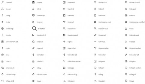 Free Download : Themify Icons 320+ Pixel-perfect Icons for Web and Apps ...