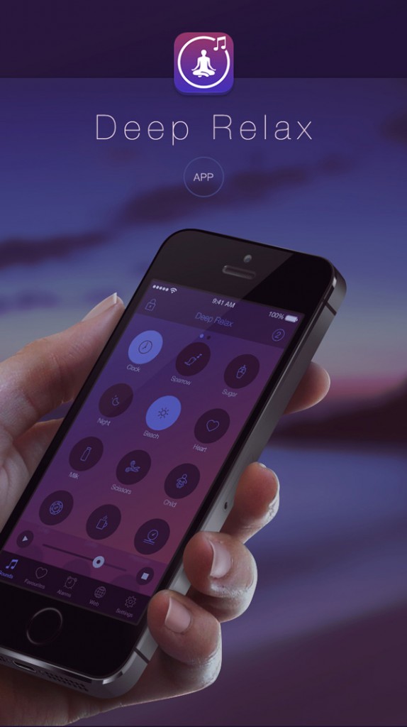 Mobile App Design Inspiration – Deep Relax - Designbeep
