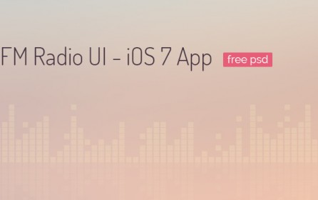 Mobile App Design Inspiration – FM Radio UI (PSD Included) - Designbeep