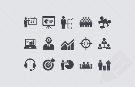 Free Download : Business Vector Icon Set - Designbeep