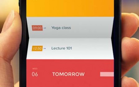 Mobile App Design Inspiration – Peek Calendar - Designbeep
