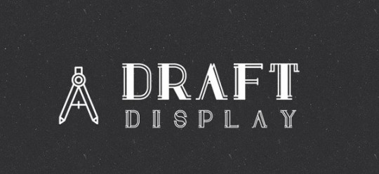 Free Font Of The Day : Draft Display - Designbeep