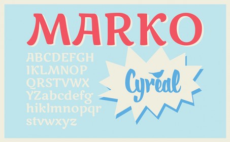 Free Font Of The Day : Marko One - Designbeep