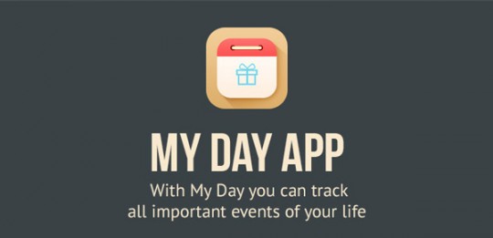Mobile App Design Inspiration – My Day - Designbeep