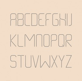 Free Font Of The Day : Thin Line - Designbeep