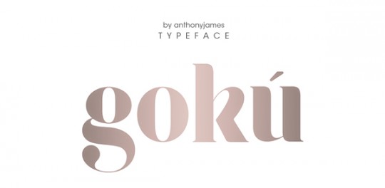 Free Font Of The Day : Gokú - Designbeep