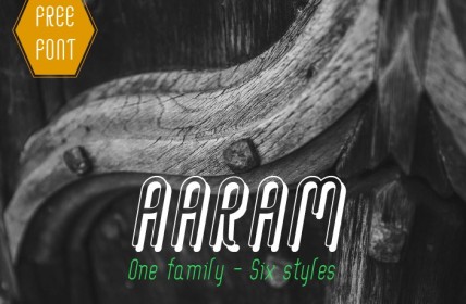 Free Font Of The Day : Aaram - Designbeep