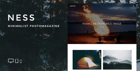 WP Theme Of the Day #224 – Ness – Minimalist Photo Magazine Theme ...
