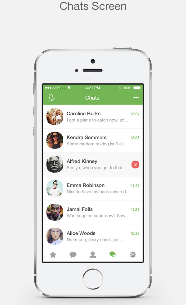 Mobile App Design Inspiration – WhatsApp Redesign for iOS 8 (2014 ...