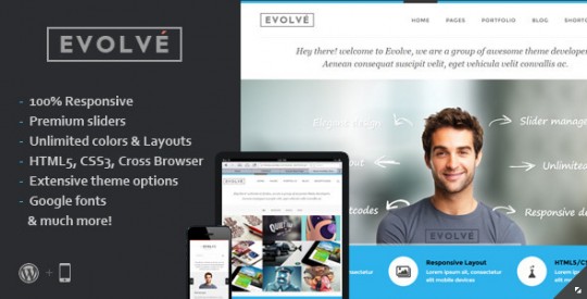 WP Theme Of the Day #182 – Rival – Minimal One Page MultiPurpose WordPress Theme - Designbeep