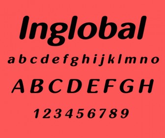 Free Font Of The Day : Inglobal - Designbeep
