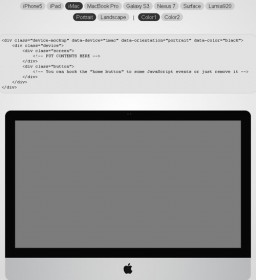 HTML5 Device Mockups - Designbeep