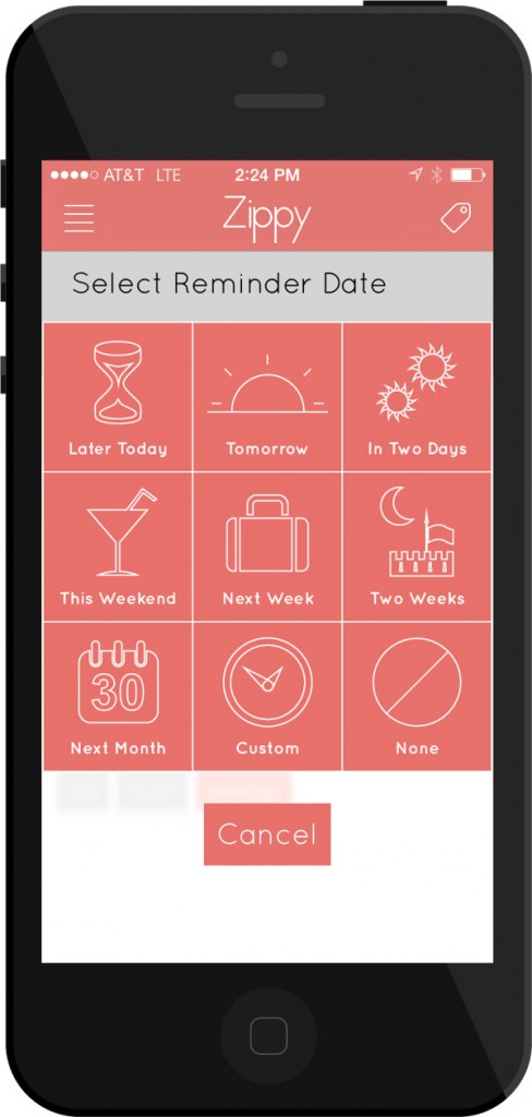 Mobile App Design Inspiration – Zippy - Tasks & Reminders (available on ...