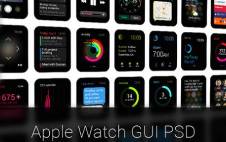 Free Download : Apple Watch GUI PSD - Designbeep