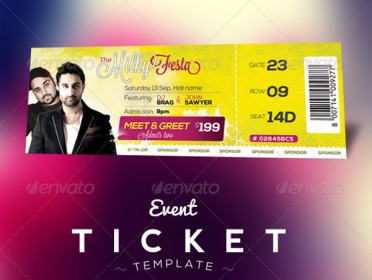 Free Download : Event Tickets Template (PSD) - Designbeep