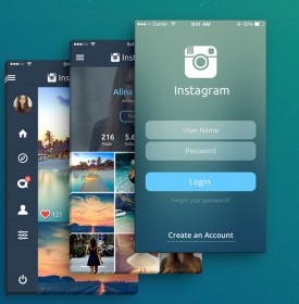 Mobile App Design Inspiration – Instagram Redesign - Designbeep