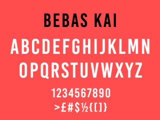 Free Font Of The Day : Bebas Kai - Designbeep