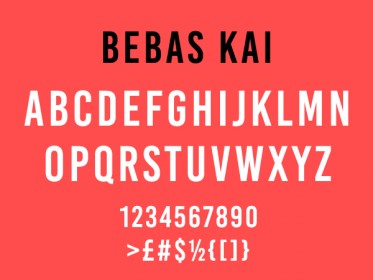 Free Font Of The Day : Bebas Kai - Designbeep