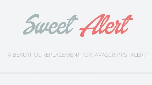 SweetAlert - An awesome replacement for JavaScript's alert - Designbeep