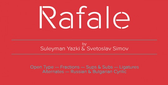 Free Font Of The Day : Rafale - Designbeep