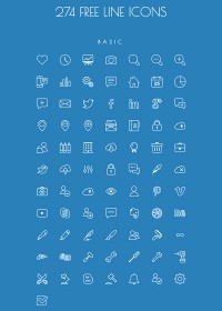 Free Download : 274 Vector Line Icons (SVG, EPS, PNG, PDF, Iconfont ...