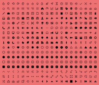 Free Download : Touch Icon Set (340 icons) - Designbeep