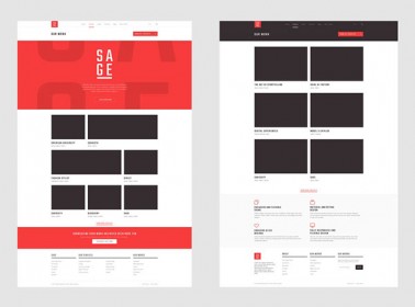 Free Download : Sage PSD Template - Designbeep