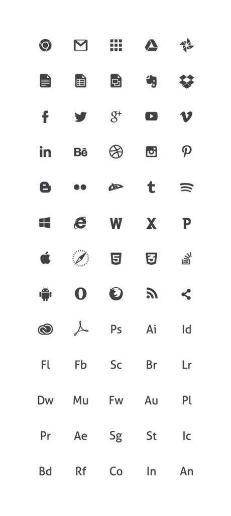 Free Download : 65 Circle Icons (3 styles) - Designbeep