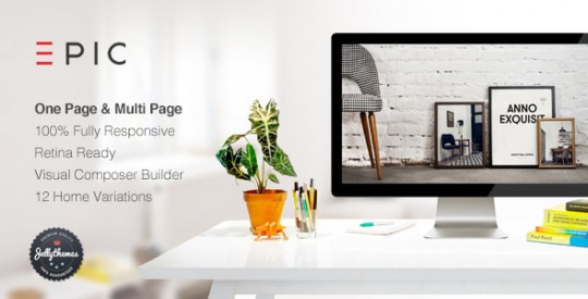 WP Theme Of the Day #365 – EPIC - Responsive One page Multi-Purpose ...