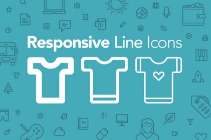 Free Download : Responsive Line Icons (100x3 grid sizes - AI, EPS, SVG ...