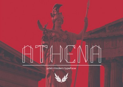 Fresh Free Font Of The Day : Athena - Designbeep