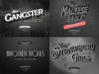 Free Download : Old Movie Titles Layer Styles (for a limited time ...
