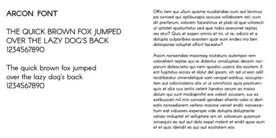Fresh Free Font Of The Day : Arcon - Designbeep