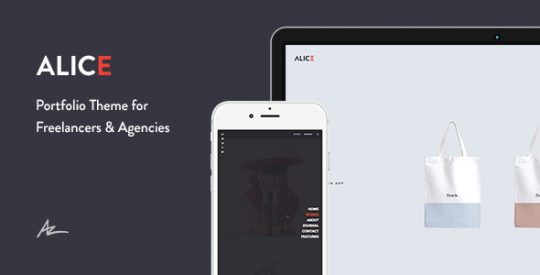 Alice - Minimal Agency & Freelance Portfolio Theme - Designbeep