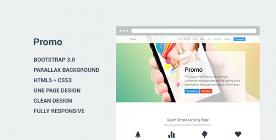 Free Download : Flat Landing Page Template (HTML5/CSS3) - Designbeep