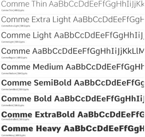 Fresh Free Font Of The Day : Comme - Designbeep