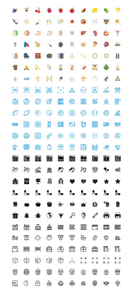 Free Download : 250 Vector Icons in 4 Different Styles - Designbeep