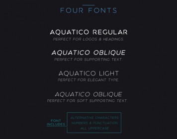 Fresh Free Font Of The Day : Aquatico - Designbeep