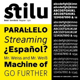 Fresh Free Font Of The Day : Stilu - Designbeep