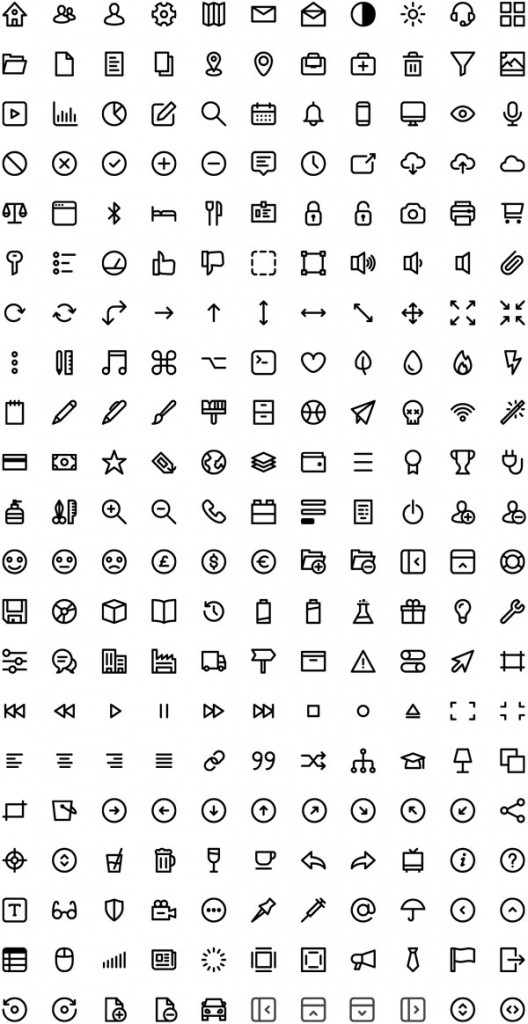 1000+ Free Thin Line Icons For Web and App Design Projects - Designbeep