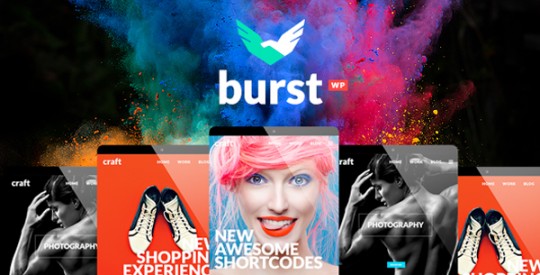 Burst - A Bold and Vibrant WordPress Theme - Designbeep
